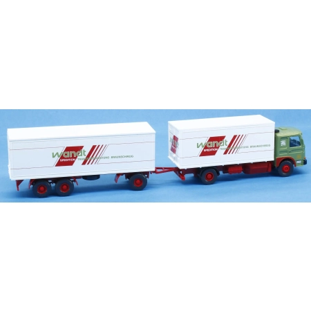 Wiking 250656 - MAN z przyczepą, zabudowany - Wandt Spedition
